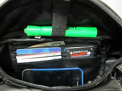 Leatherboss fanny pack with 2 phone pockets and 3 zipper pockets Black ...